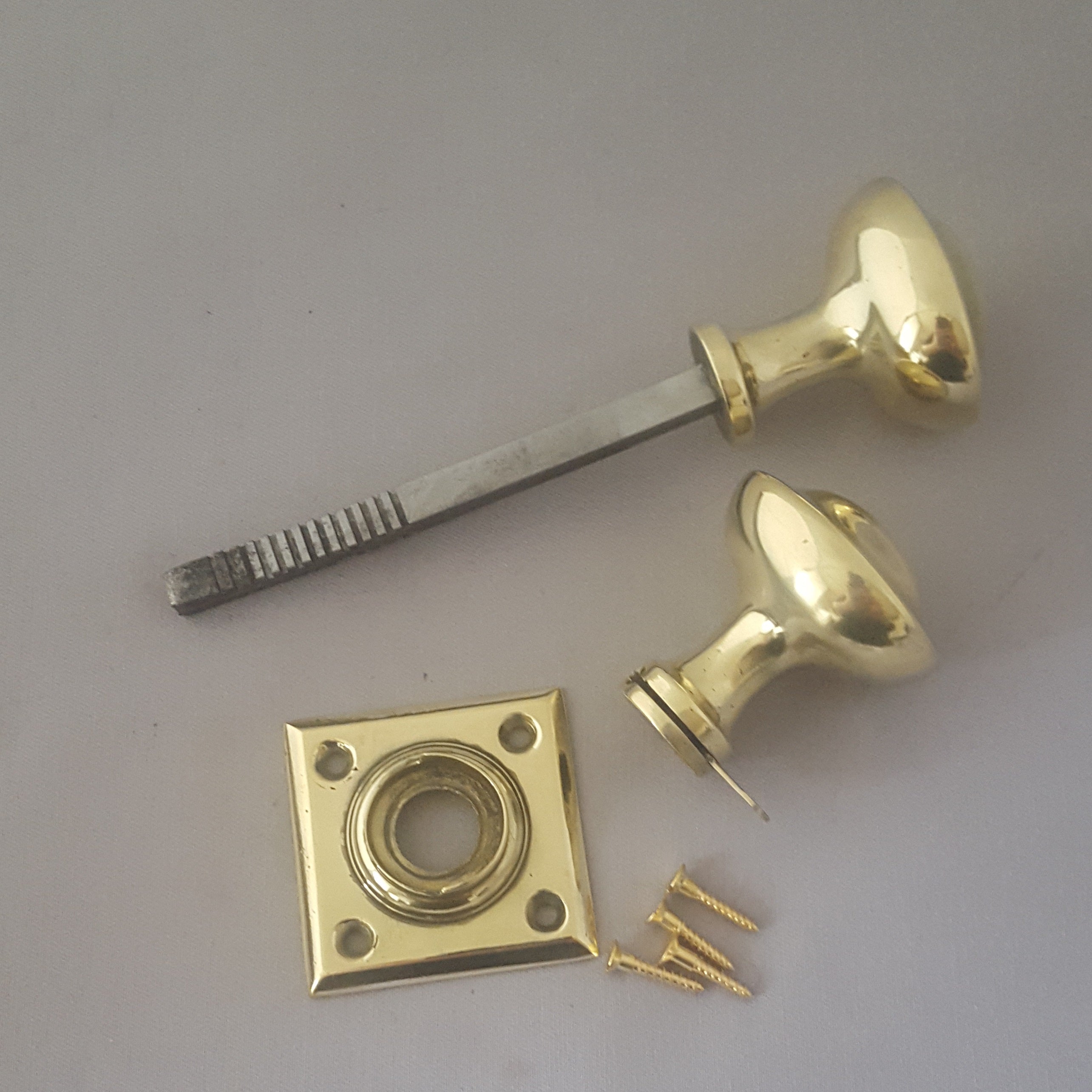 Antique Edwardian Rim Lock Door Knobs | Architectural Decor