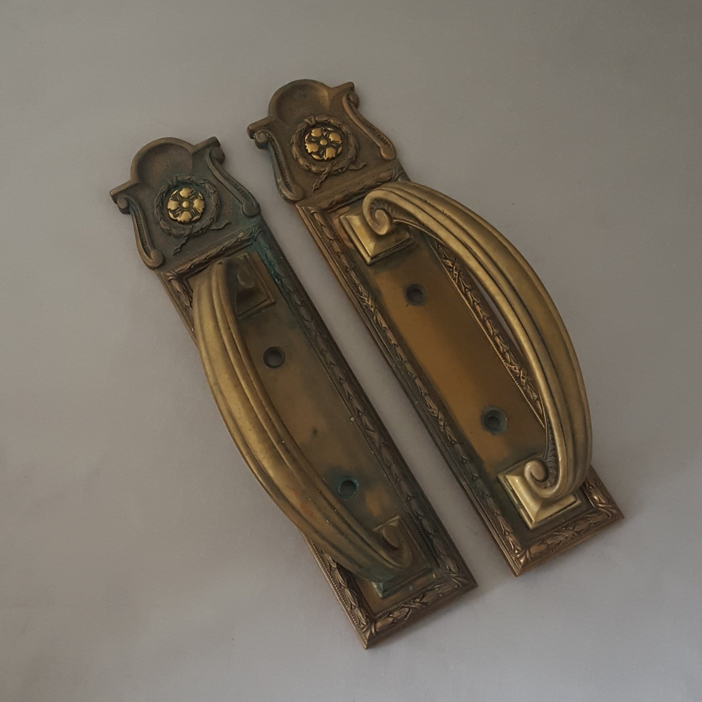 Early 1900s Regency Style Pull Handles | Architectural Decor