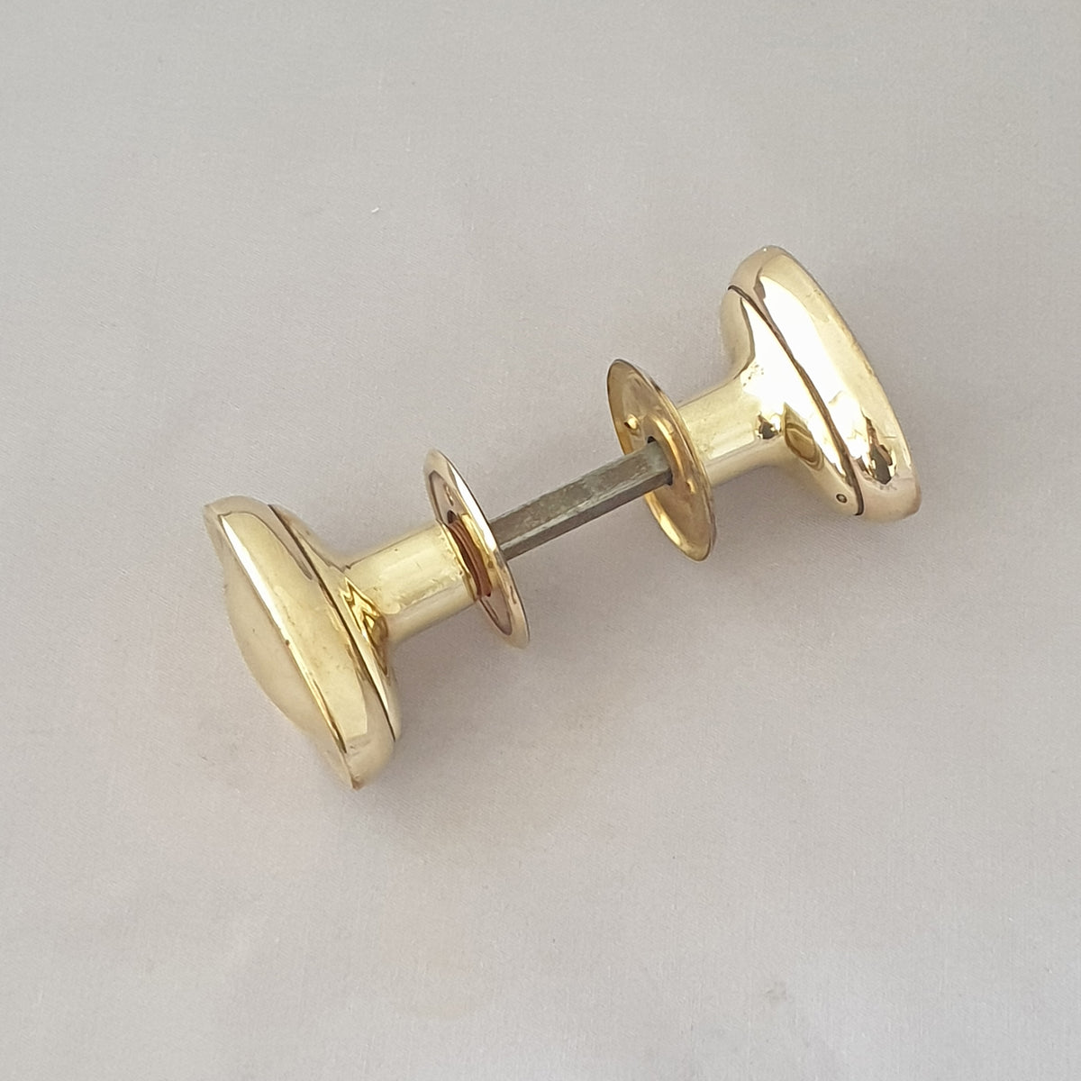 Early 1900s Raised Oval Antique Door Knobs | Architectural Decor