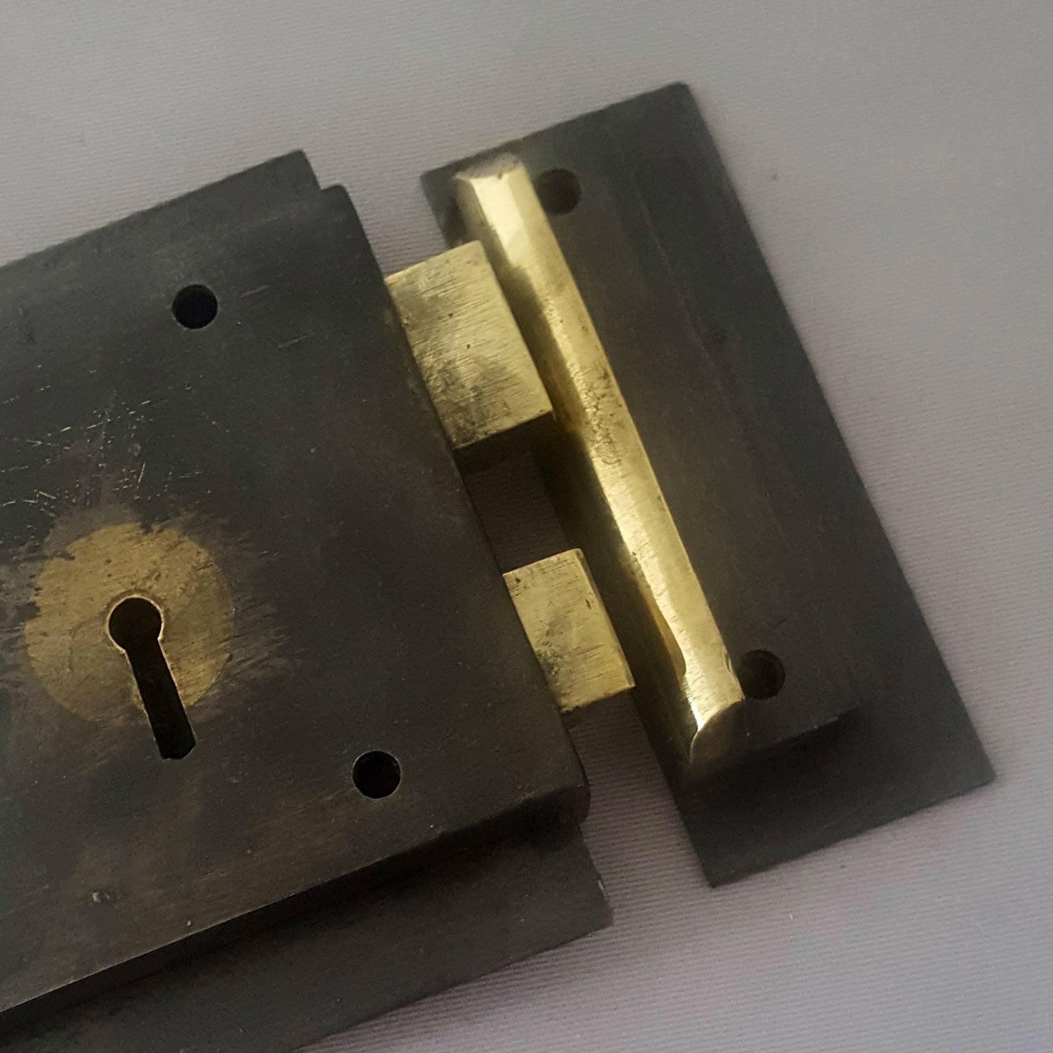 RH Gibbons Flanged Antique Rim Lock | Architectural Decor