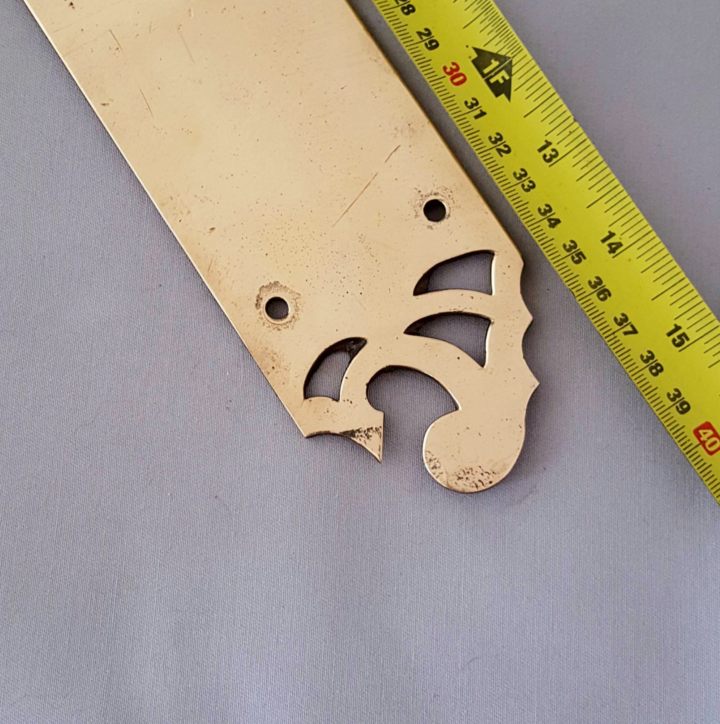 Large Victorian Antique Finger Plates | Architectural Decor