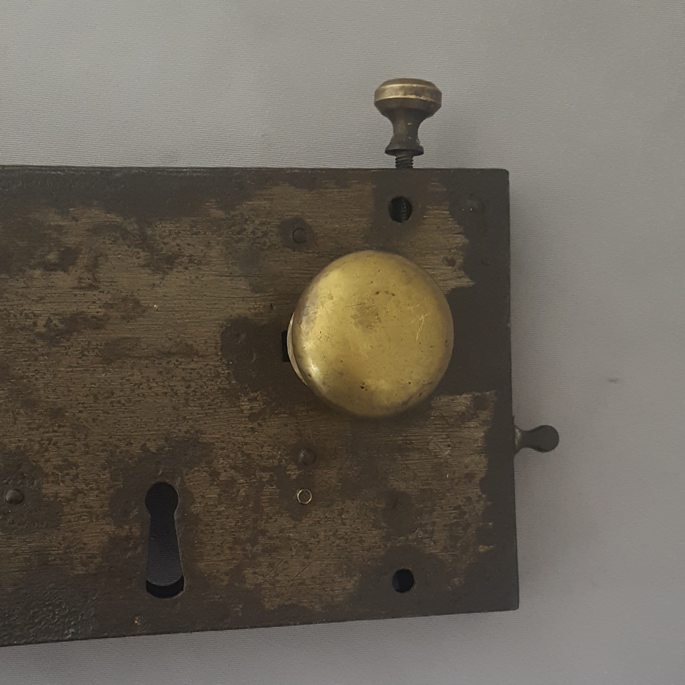 9'' Early Victorian Antique Front Door Lock | Architectural Decor