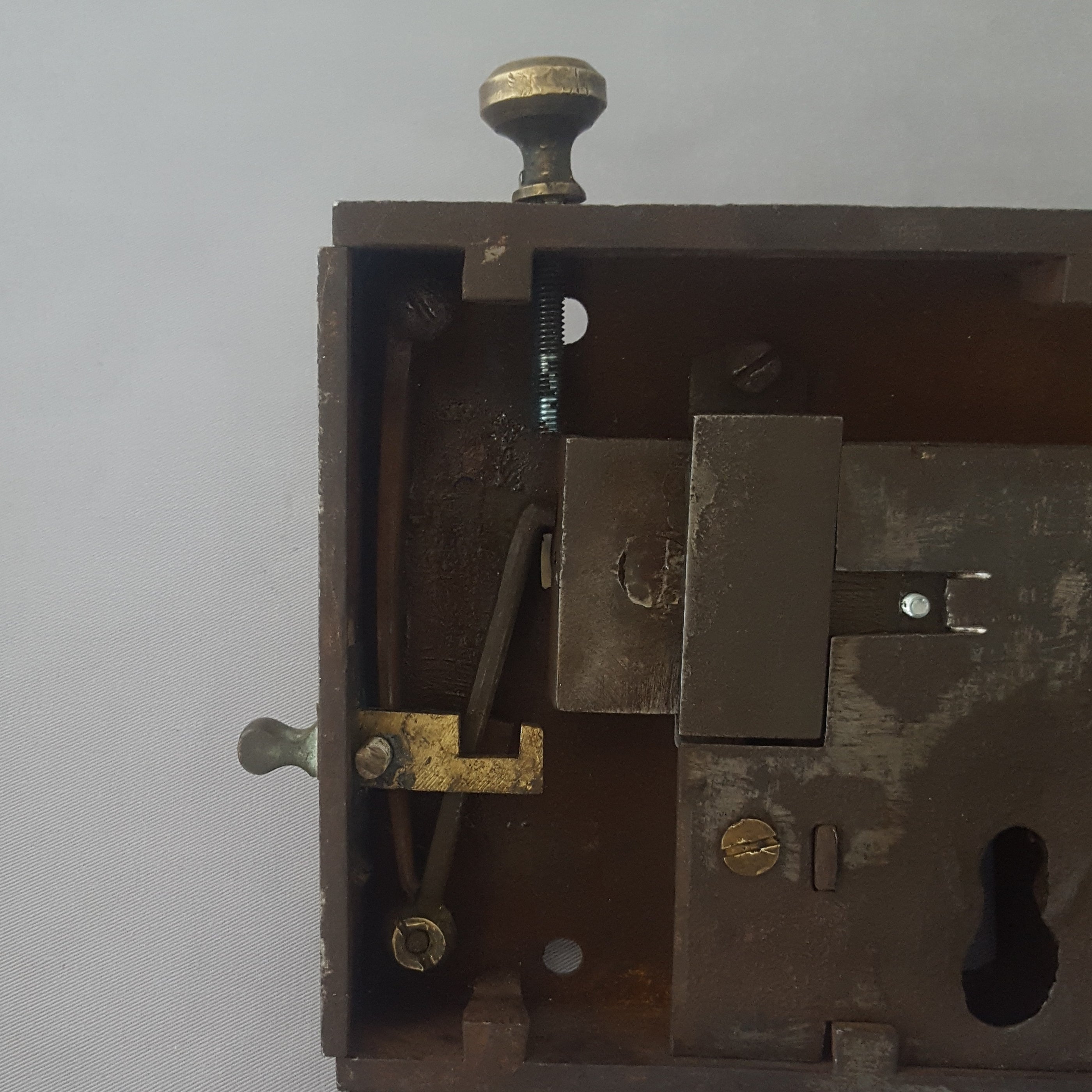 9'' Early Victorian Antique Front Door Lock | Architectural Decor