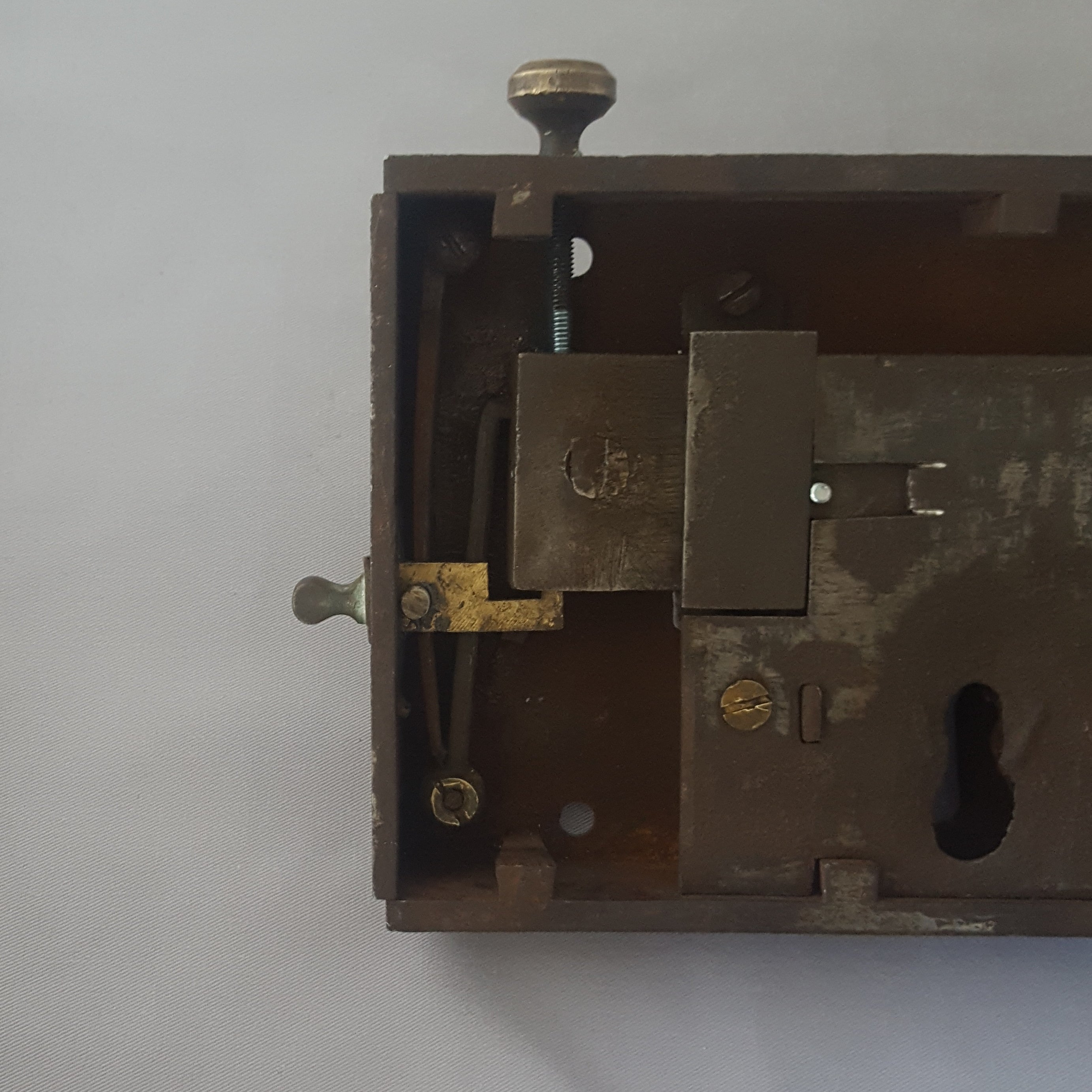 9'' Early Victorian Antique Front Door Lock | Architectural Decor