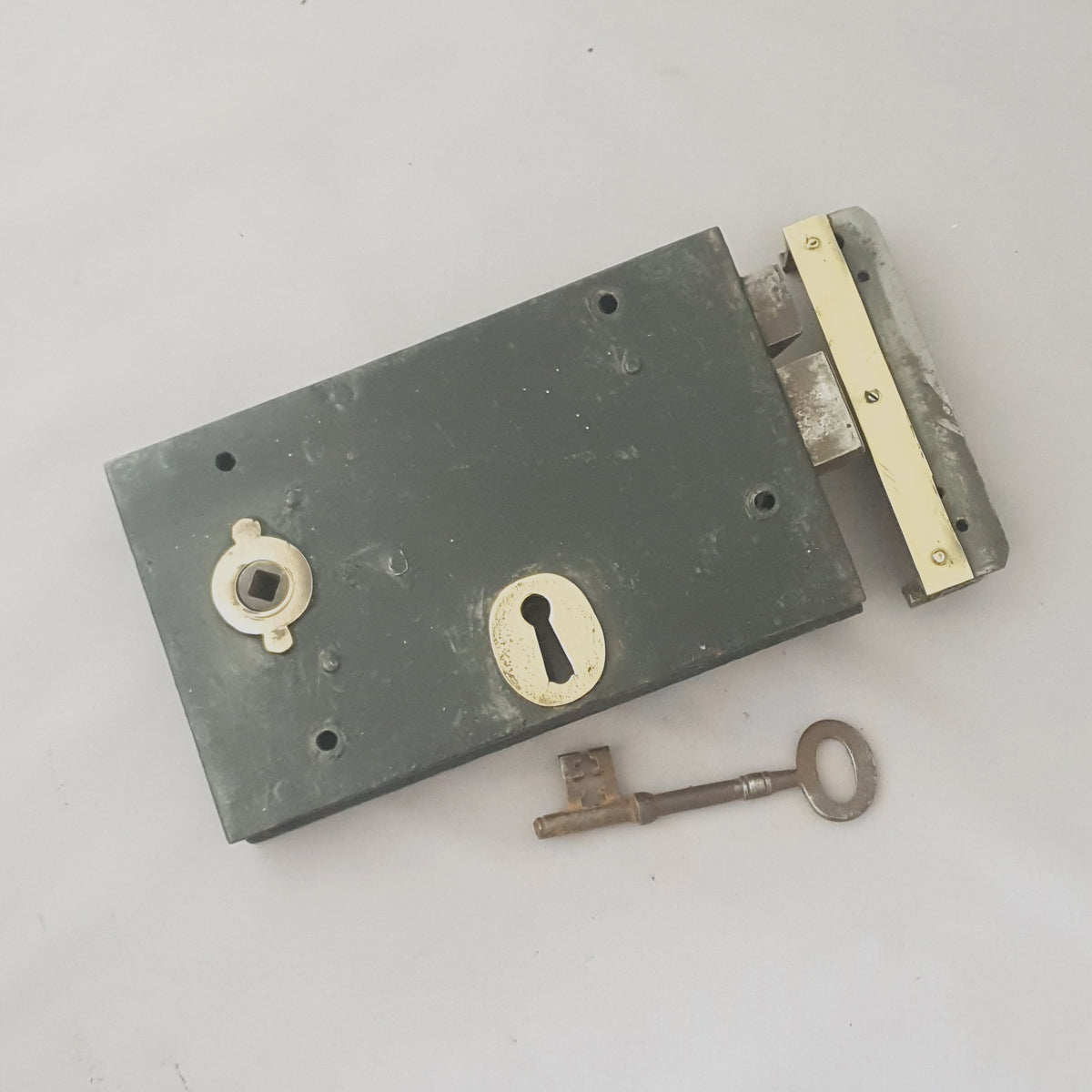 RH 9'' Victorian Antique Rim Lock | Architectural Decor