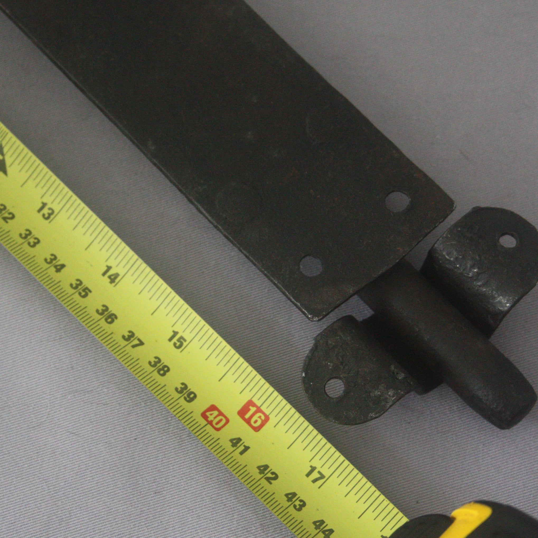 16'' Georgian Wrought Iron Antique Bolt | Architectural Decor