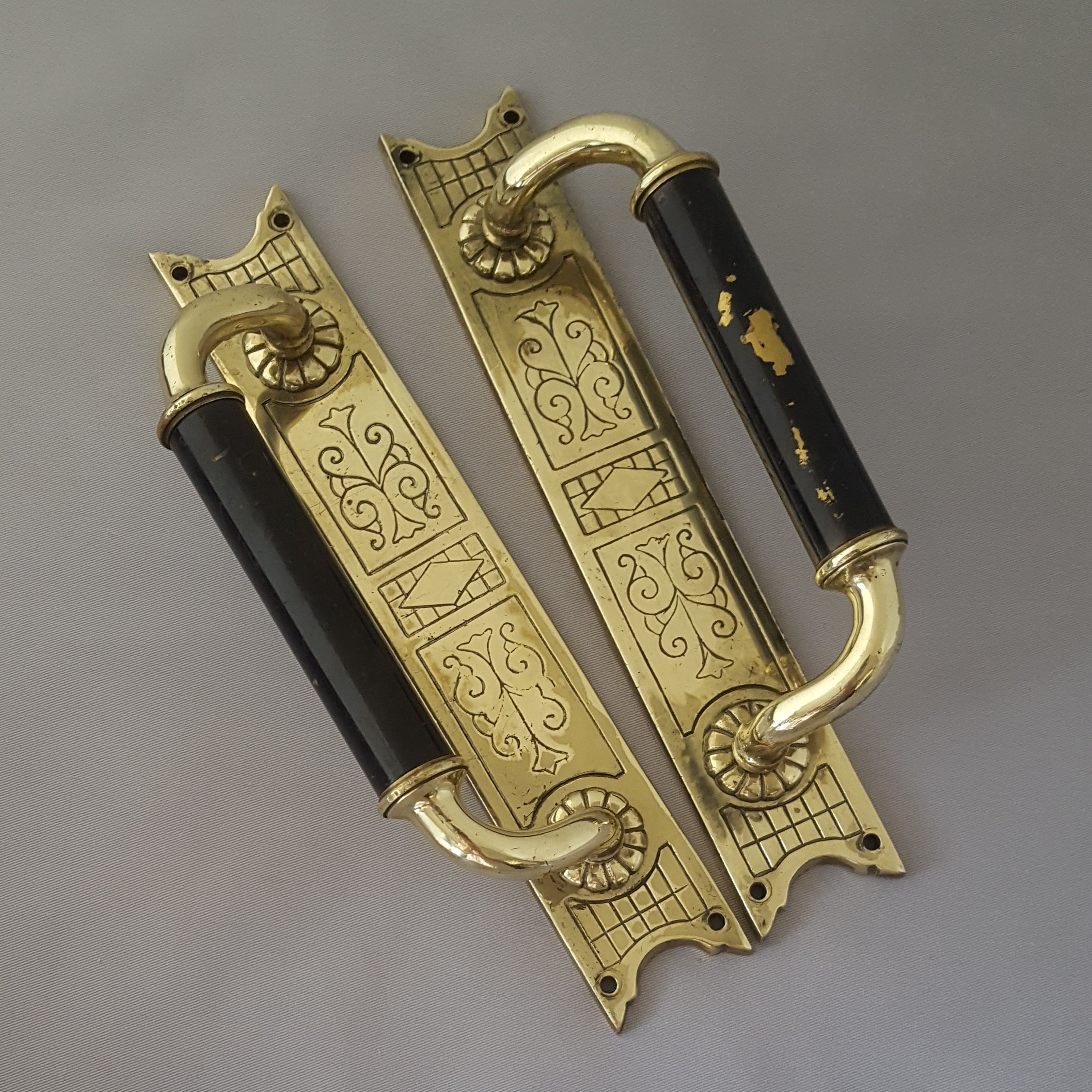 Victorian Arts & Crafts Antique Pull Handles | Architectural Decor