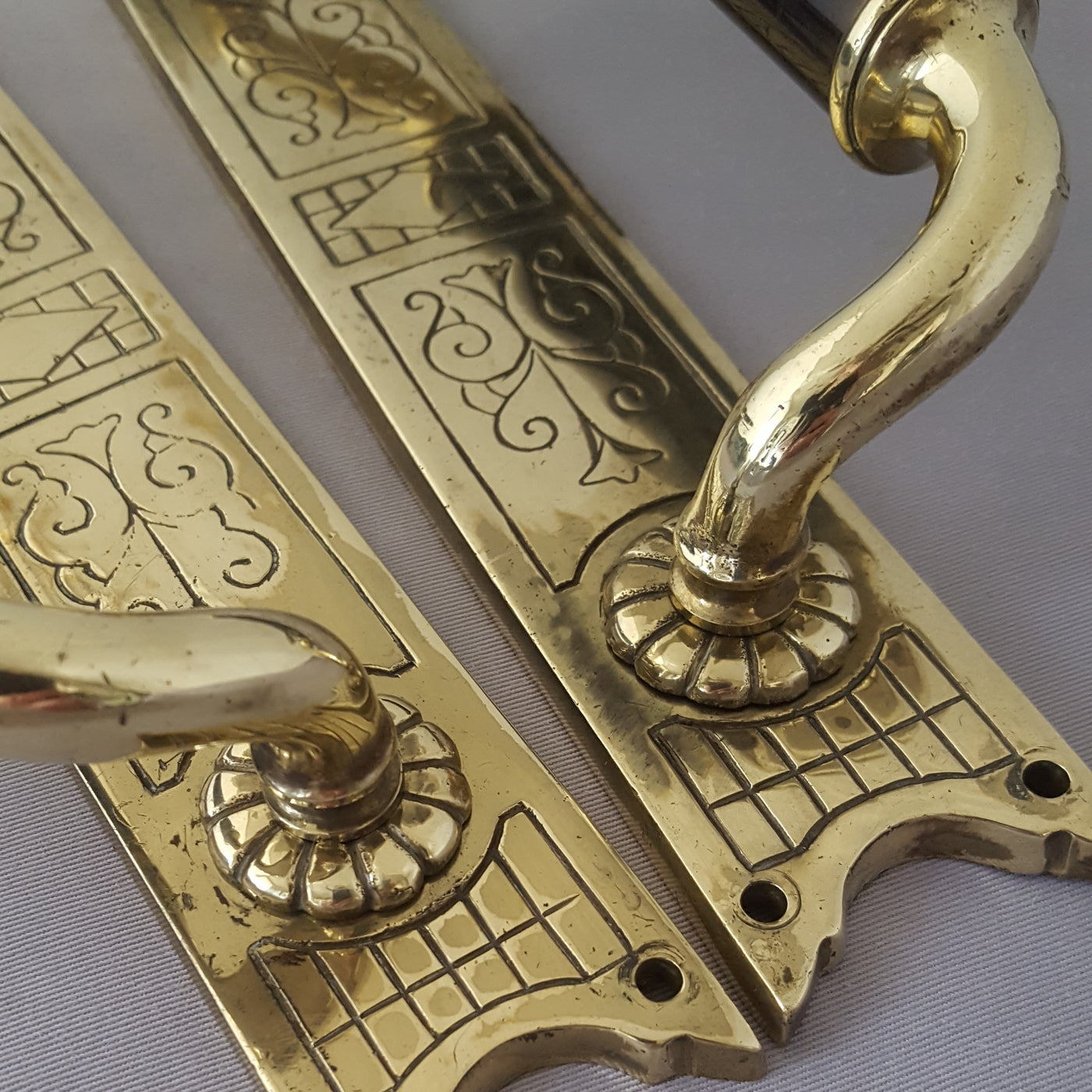 Victorian Arts & Crafts Antique Pull Handles | Architectural Decor