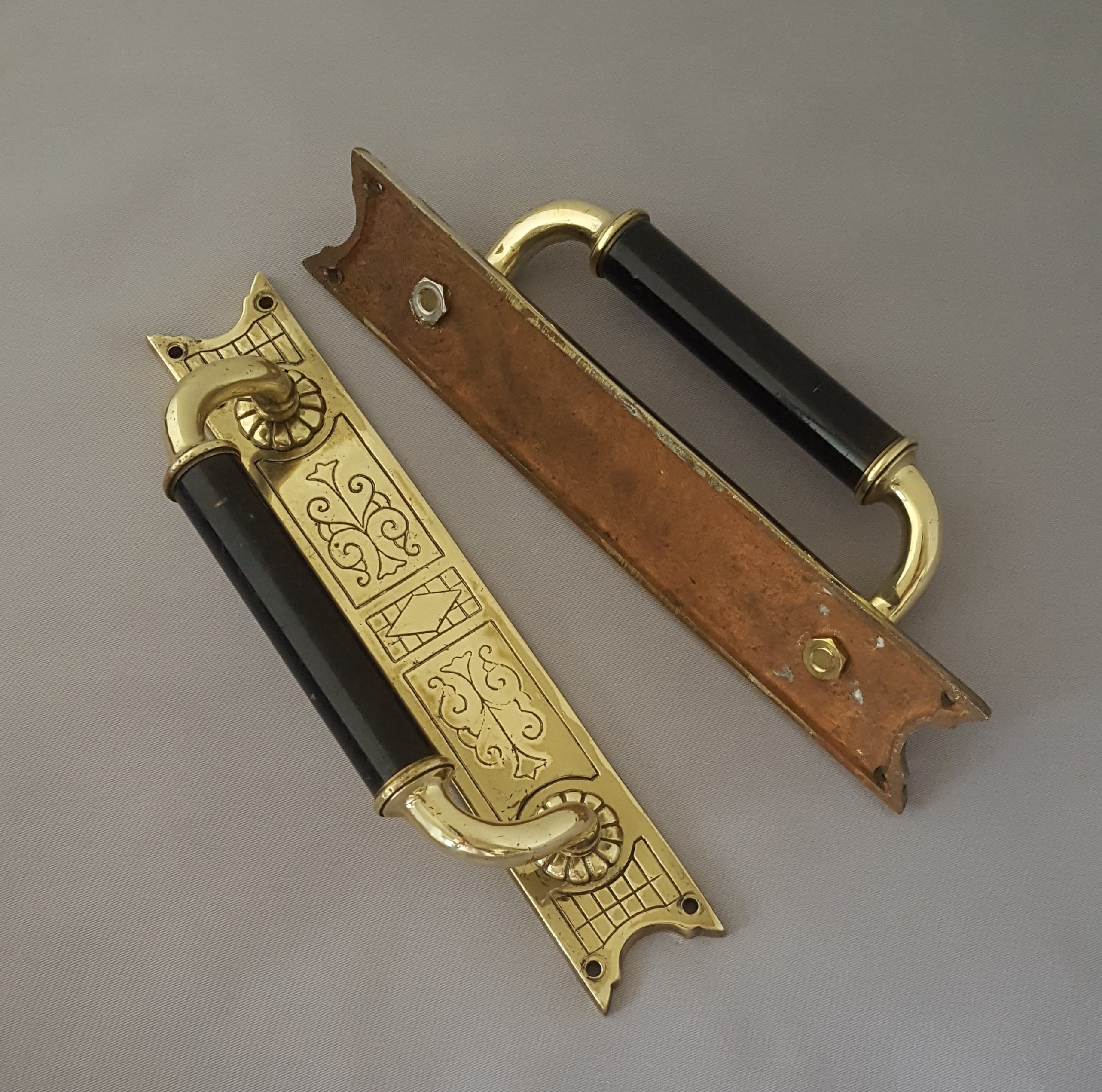 Victorian Arts & Crafts Antique Pull Handles | Architectural Decor
