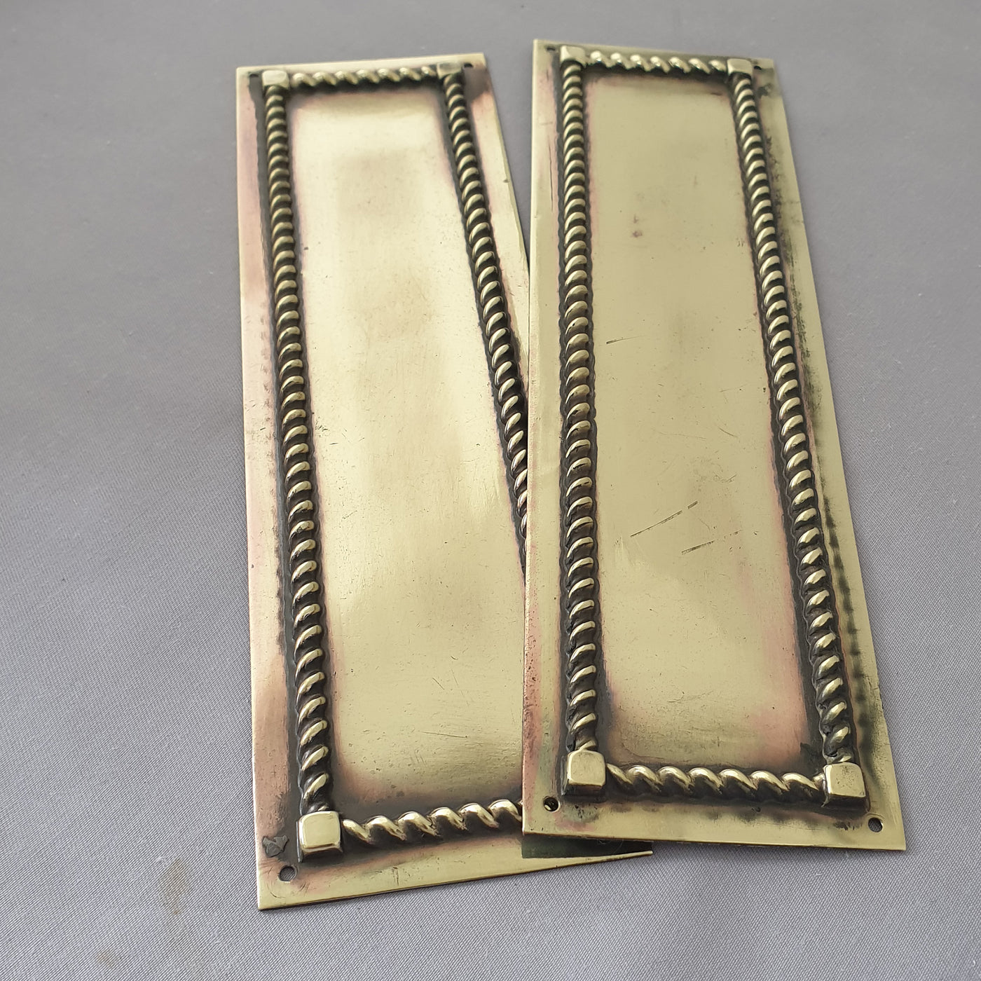 Pair Victorian Antique Finger Plates | Architectural Decor