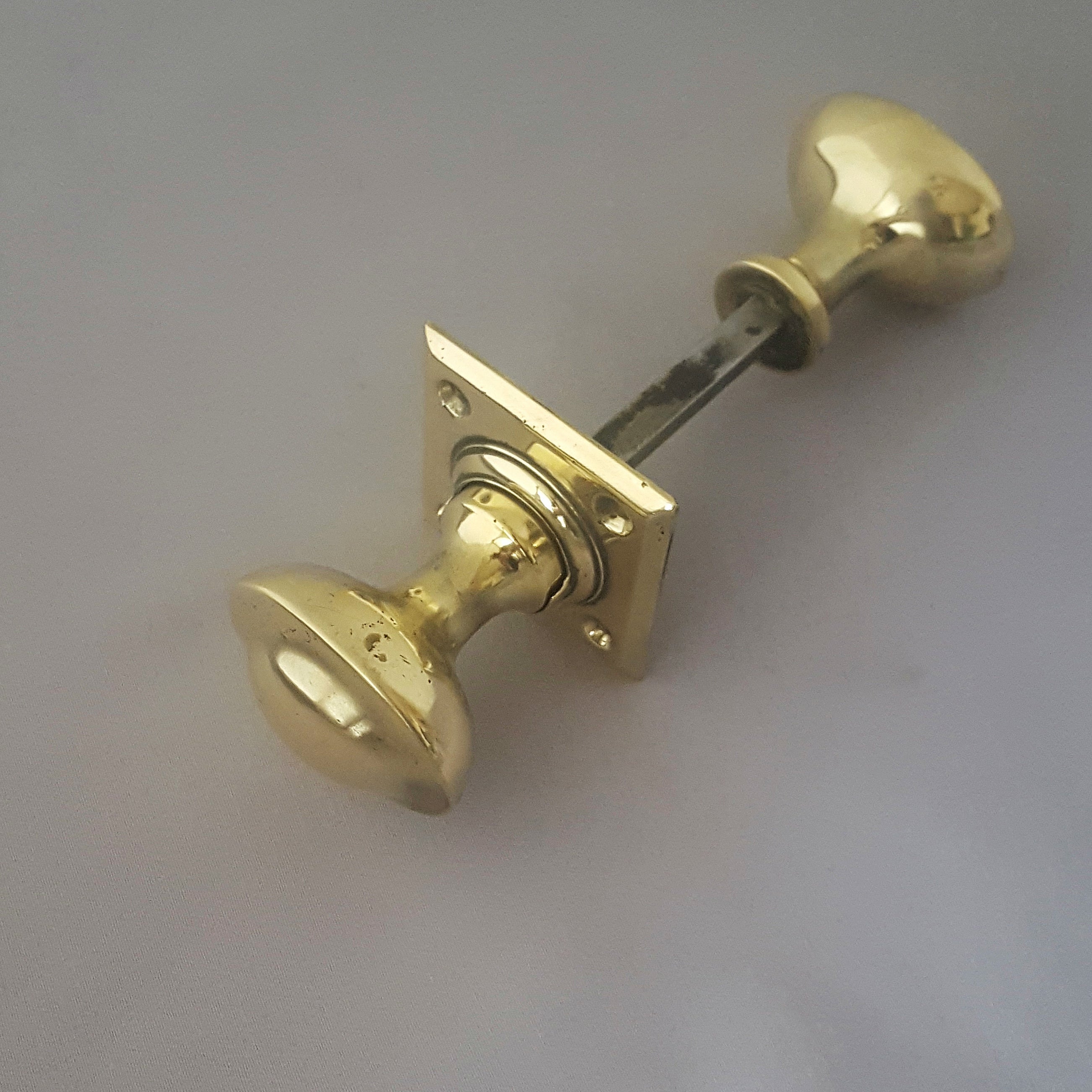 Antique Edwardian Rim Lock Door Knobs | Architectural Decor