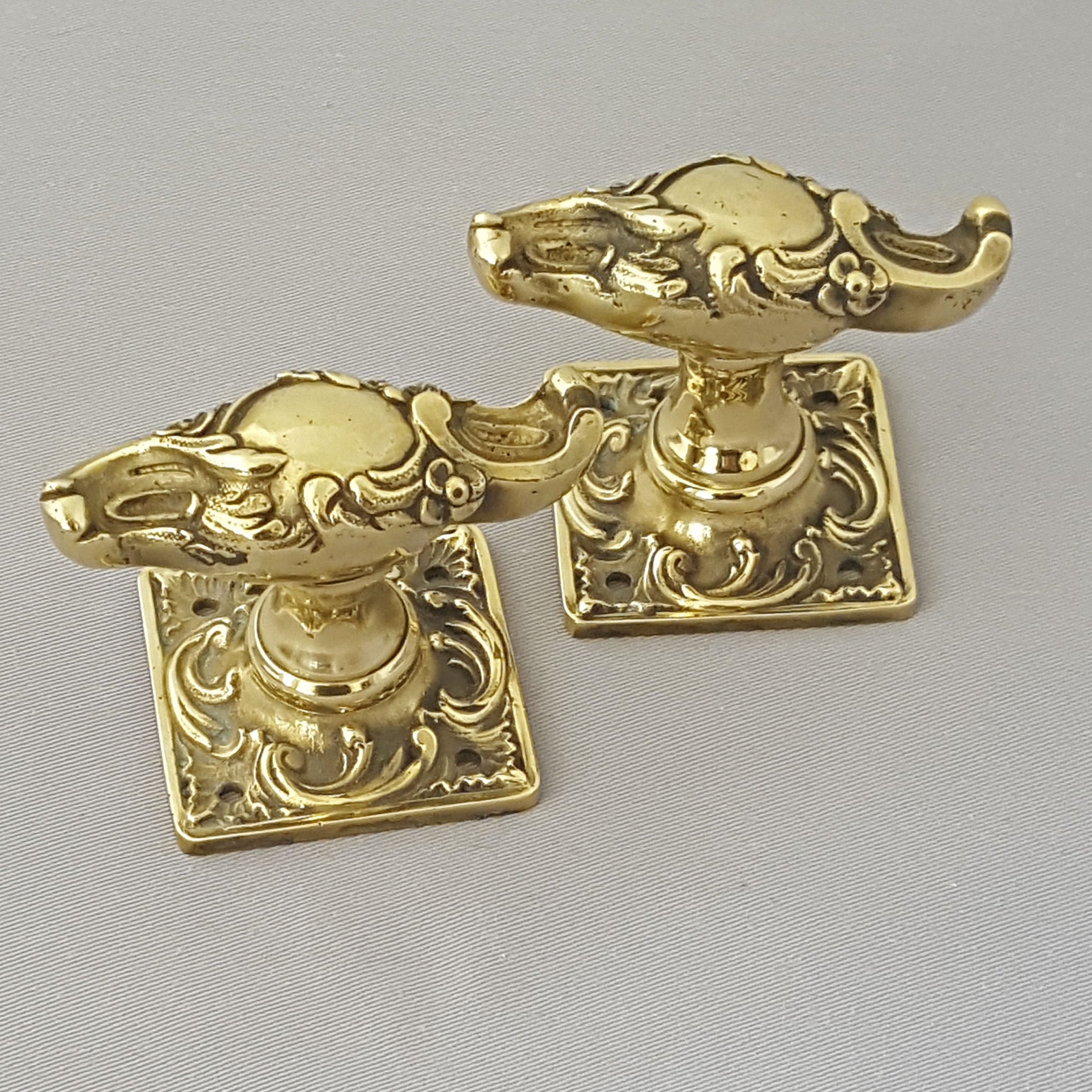 Victorian Rococo Style Antique Door Knobs | Architectural Decor