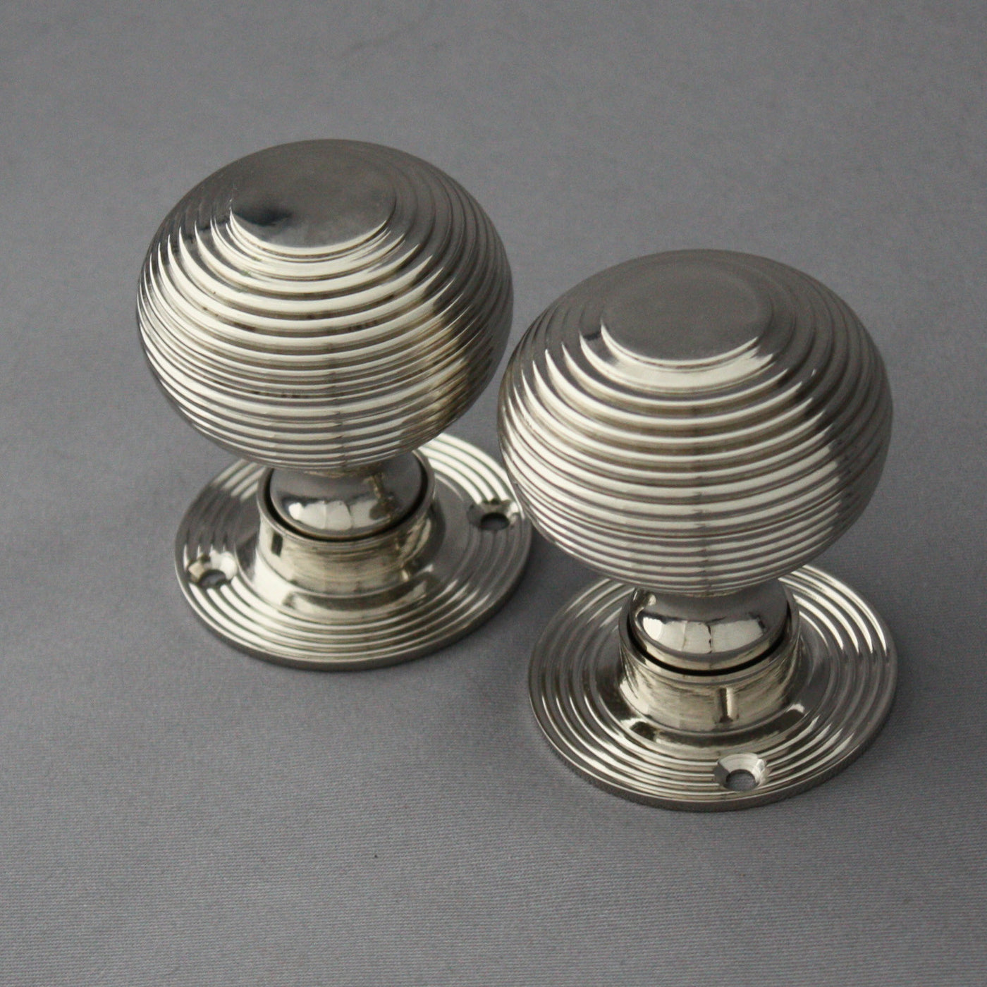 Nickel Beehive Door Knobs | Architectural Decor