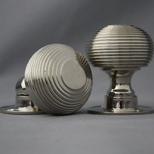 Nickel Beehive Door Knobs | Architectural Decor