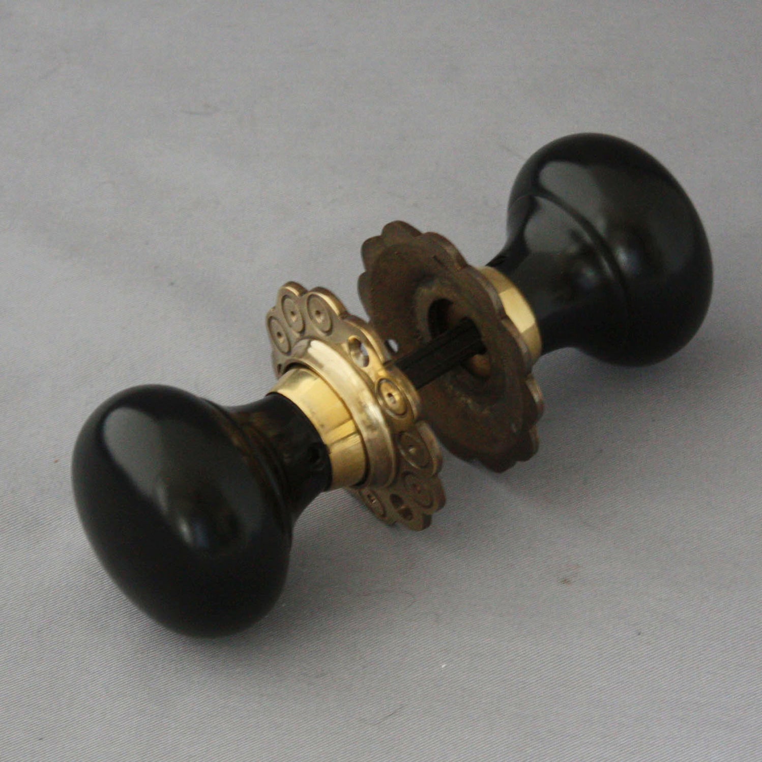 Solid Ebony Bun Door Knobs | Architectural Decor