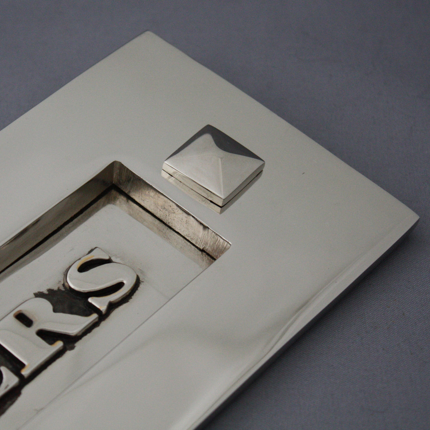 Classic Victorian Nickel Letterbox | Architectural Decor