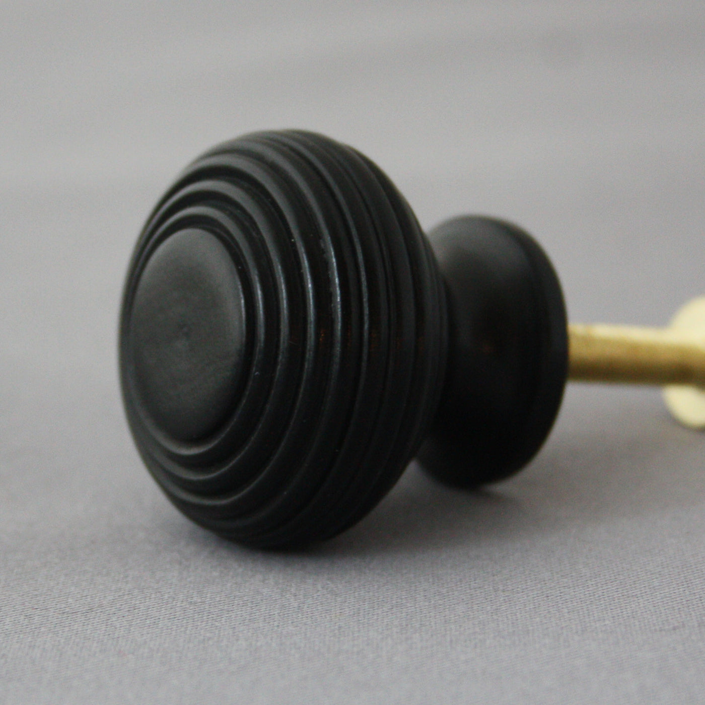 Solid Ebony Beehive Cabinet Knob | Architectural Decor
