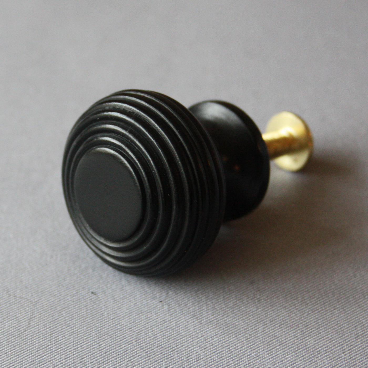Solid Ebony Beehive Cabinet Knob | Architectural Decor