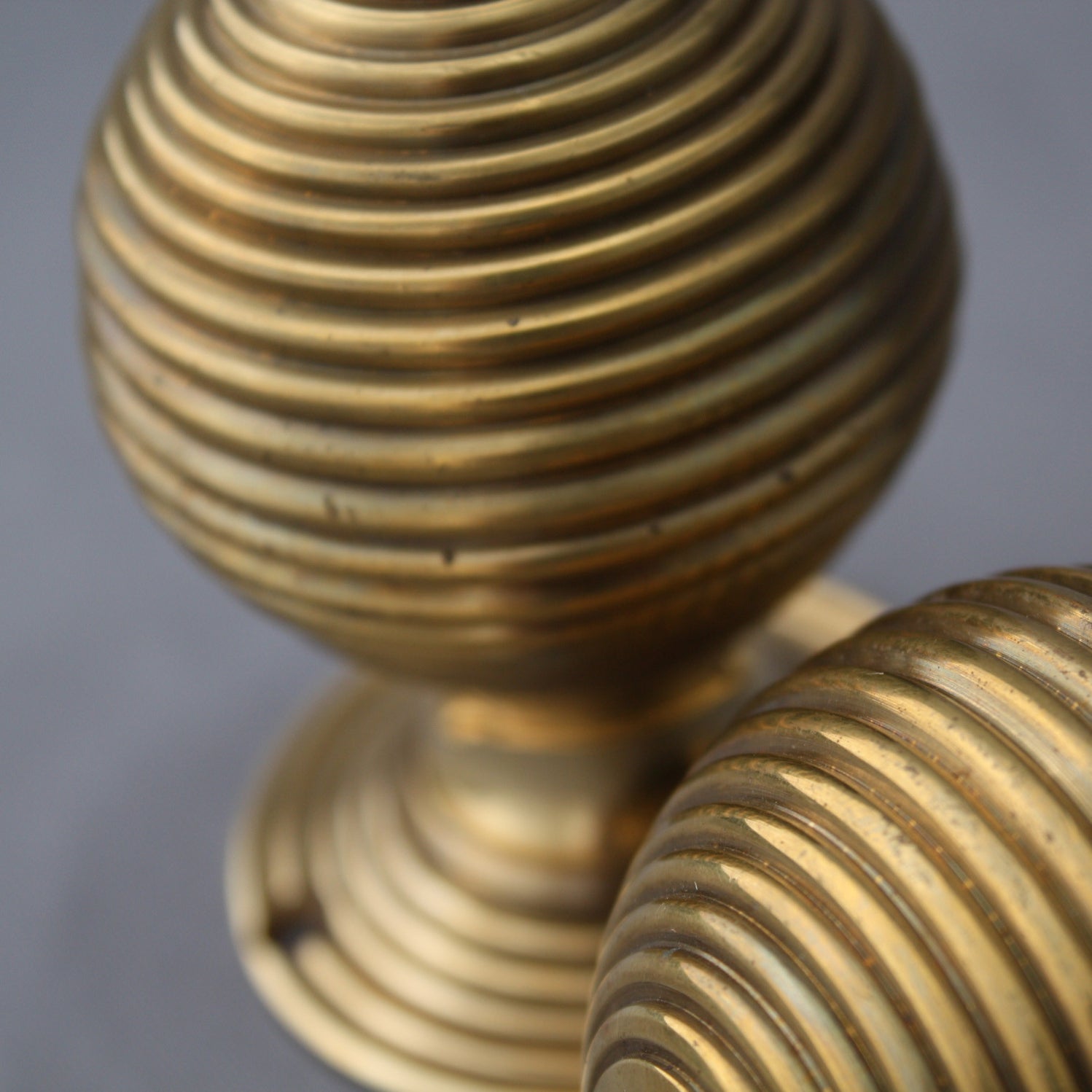 Large Brass Beehive Door Handles | Architectural Decor