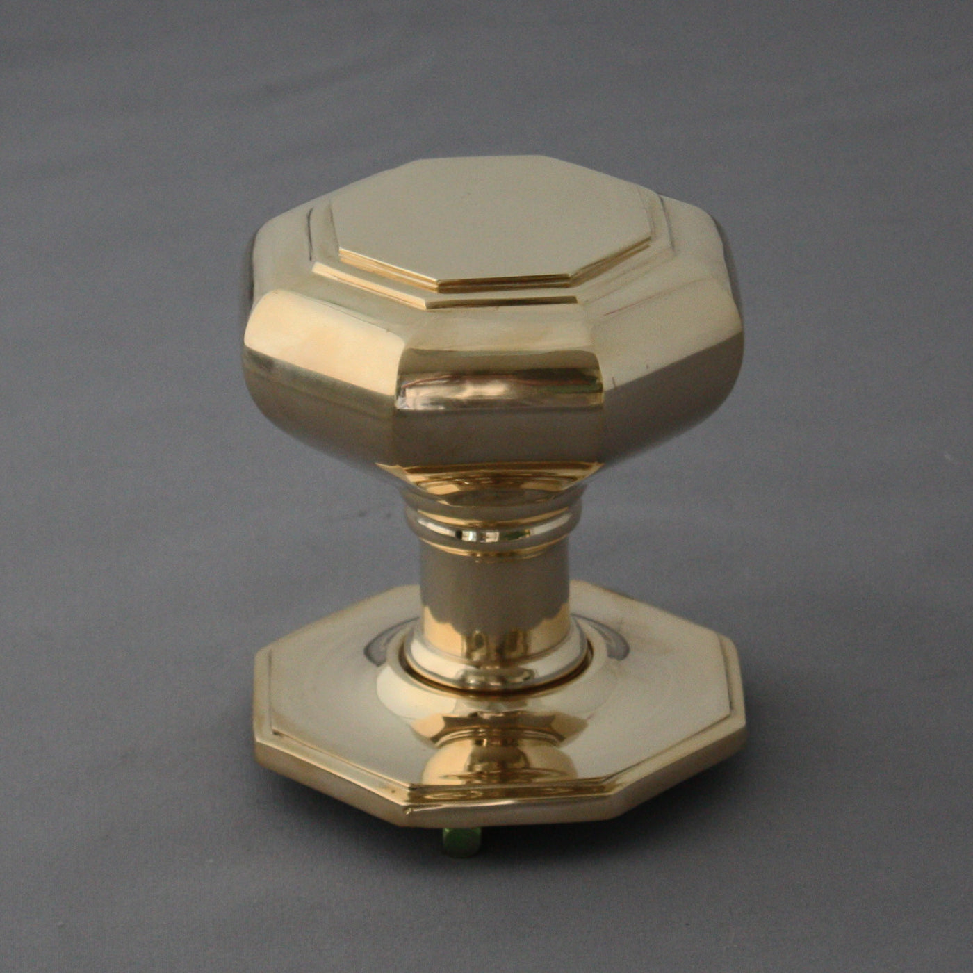 Large Brass Octagonal Door Pull | Architectural Decor