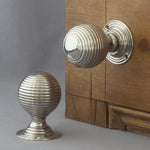 Large Nickel Beehive Door Knobs | Architectural Decor