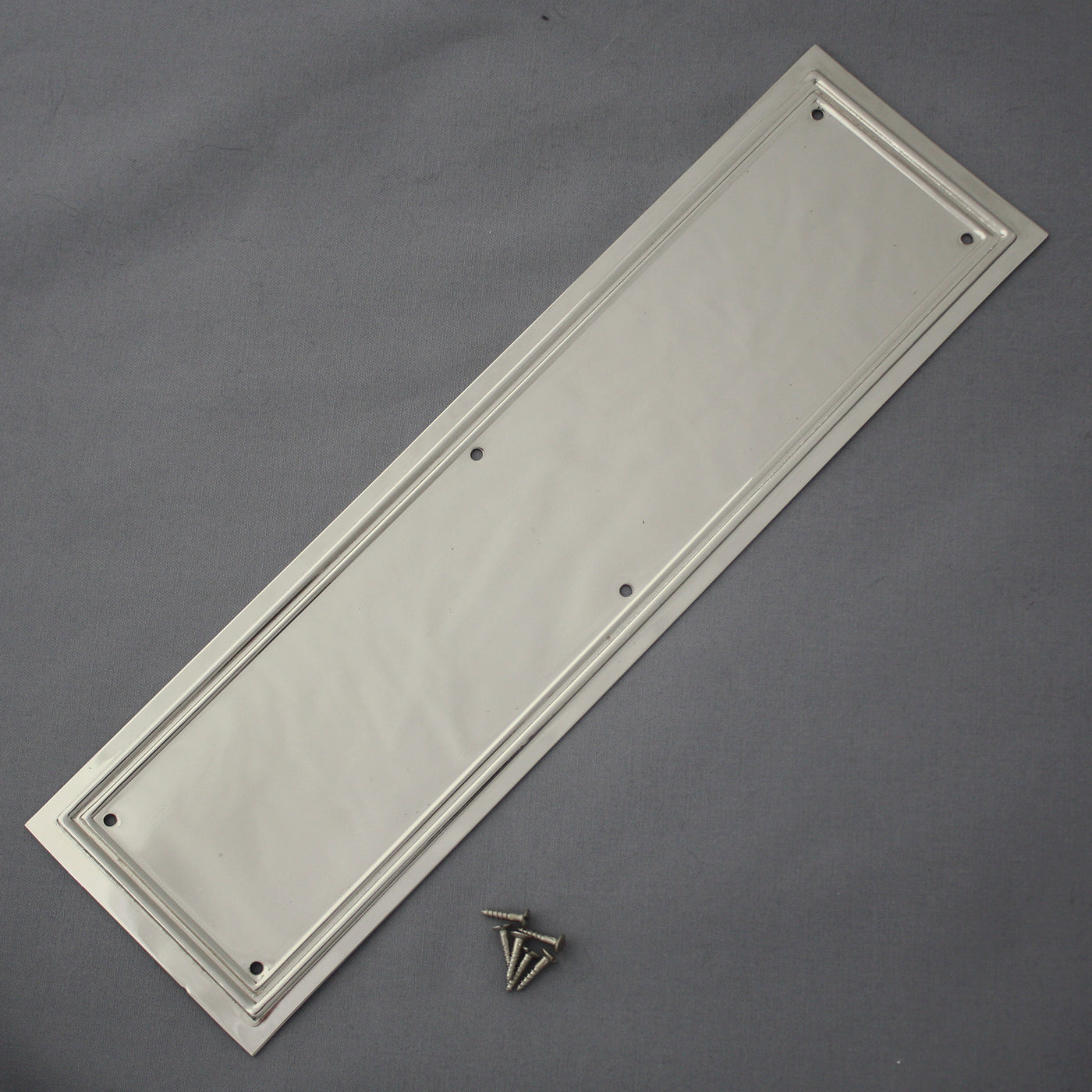 Nickel Lincoln Finger Plate | Architectural Decor