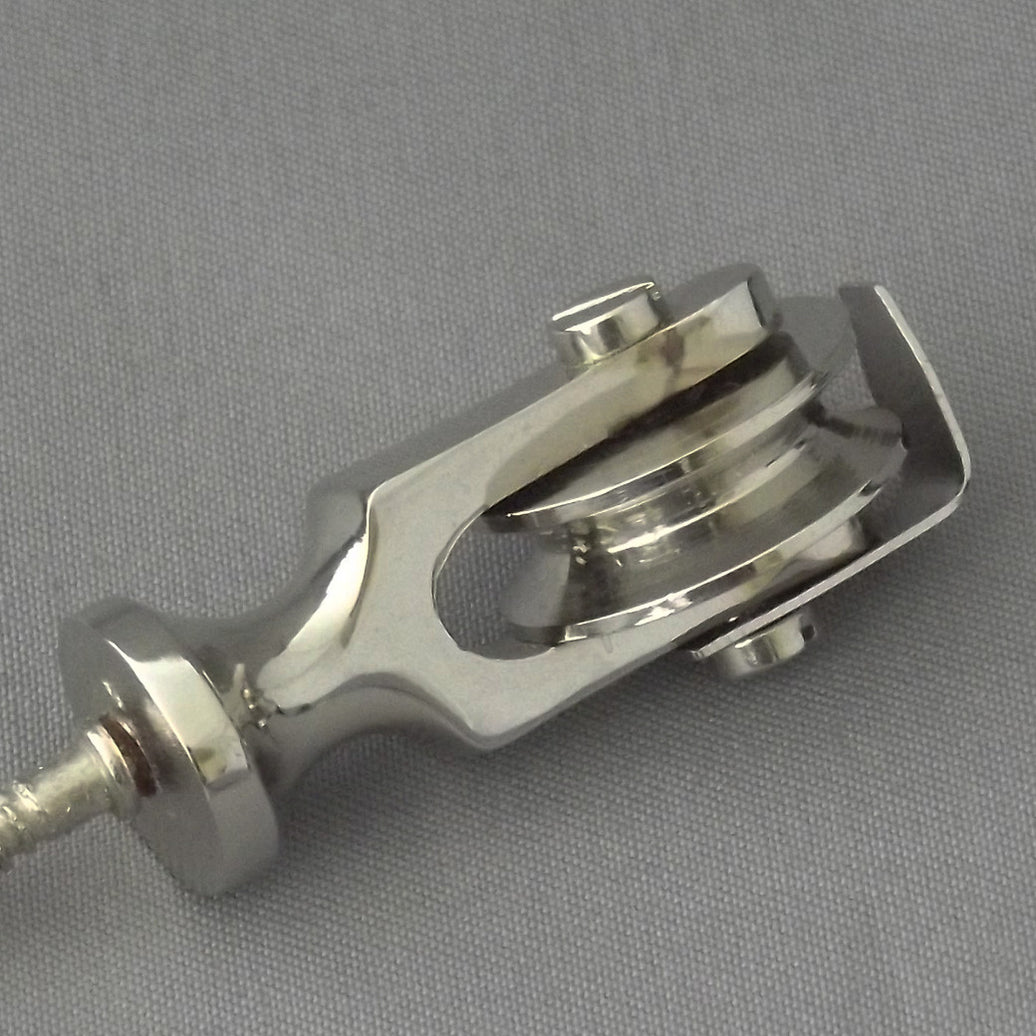 Nickel Extension Bell Pulley | Architectural Decor
