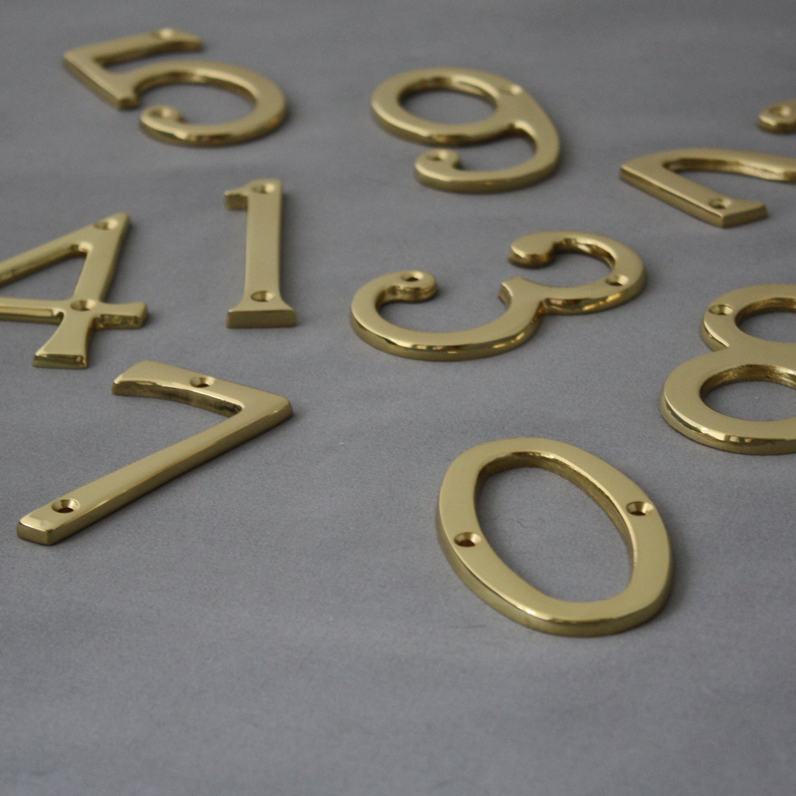 Traditional Brass Front Door Numerals | Architectural Decor
