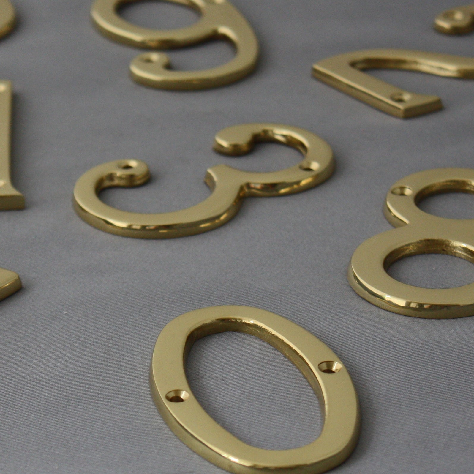 Traditional Brass Front Door Numerals | Architectural Decor