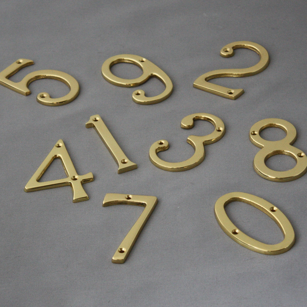 Traditional Brass Front Door Numerals | Architectural Decor
