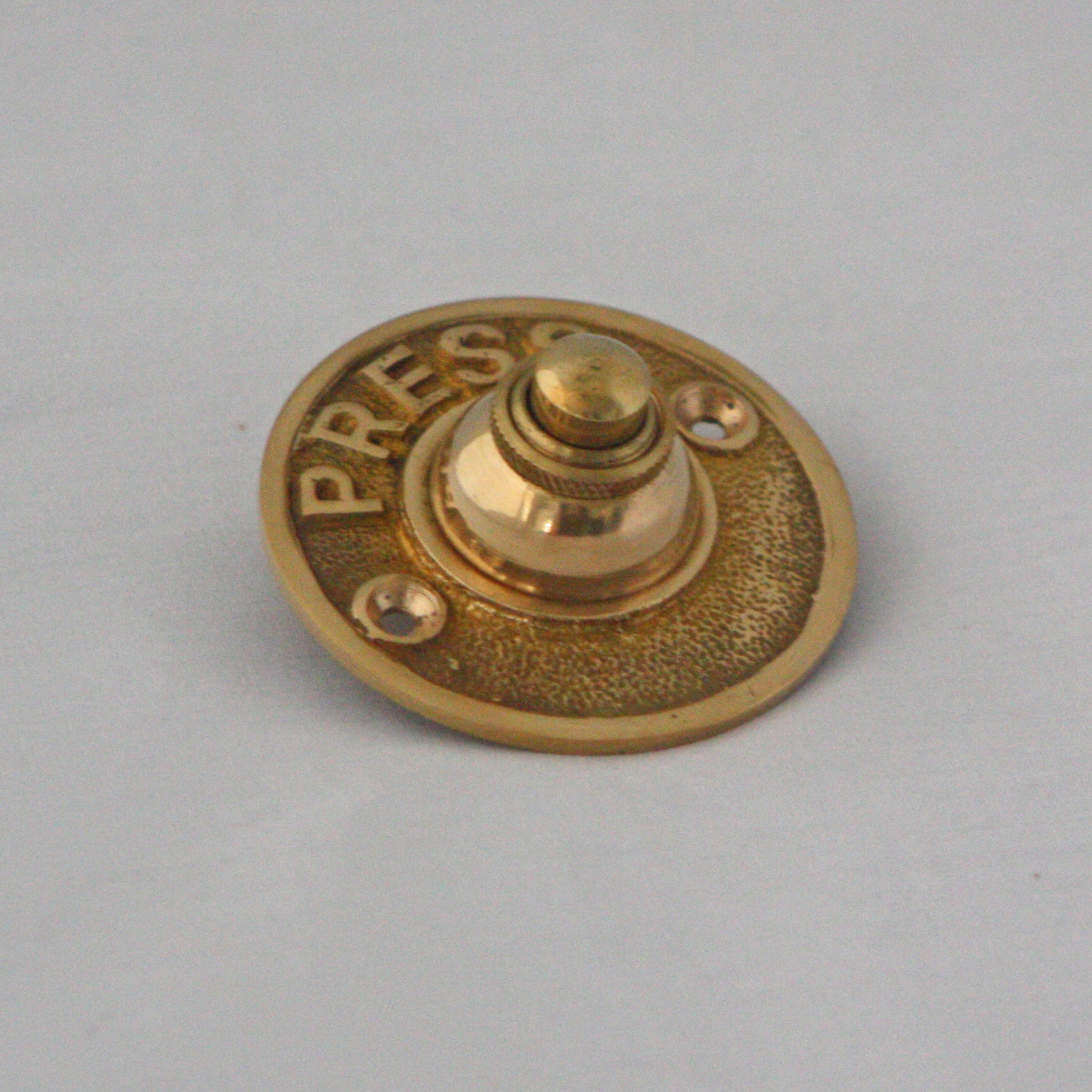 Brass PRESS Period Front Door Bell | Architectural Decor
