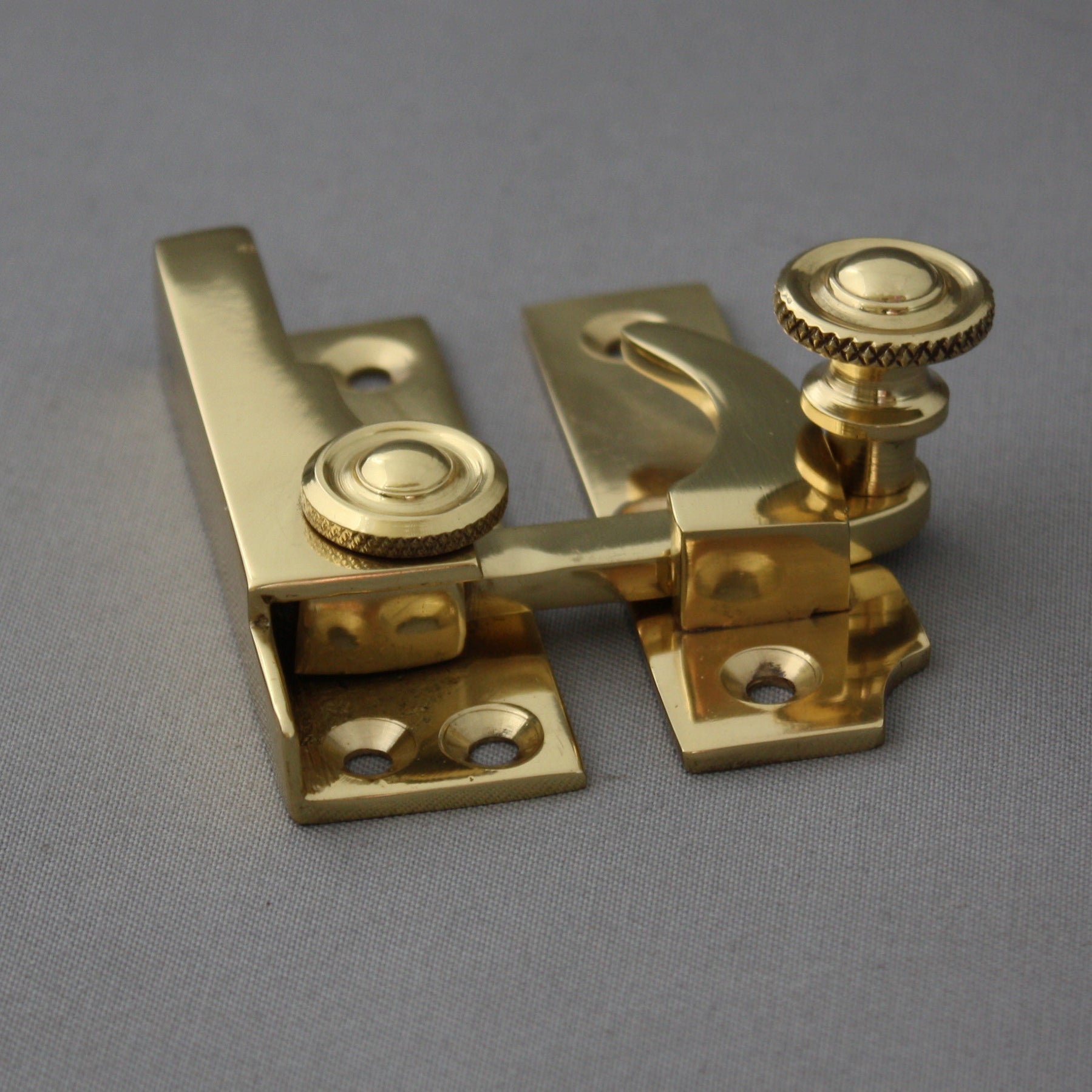 Edwardian Brass Sash Window Fastener | Architectural Decor