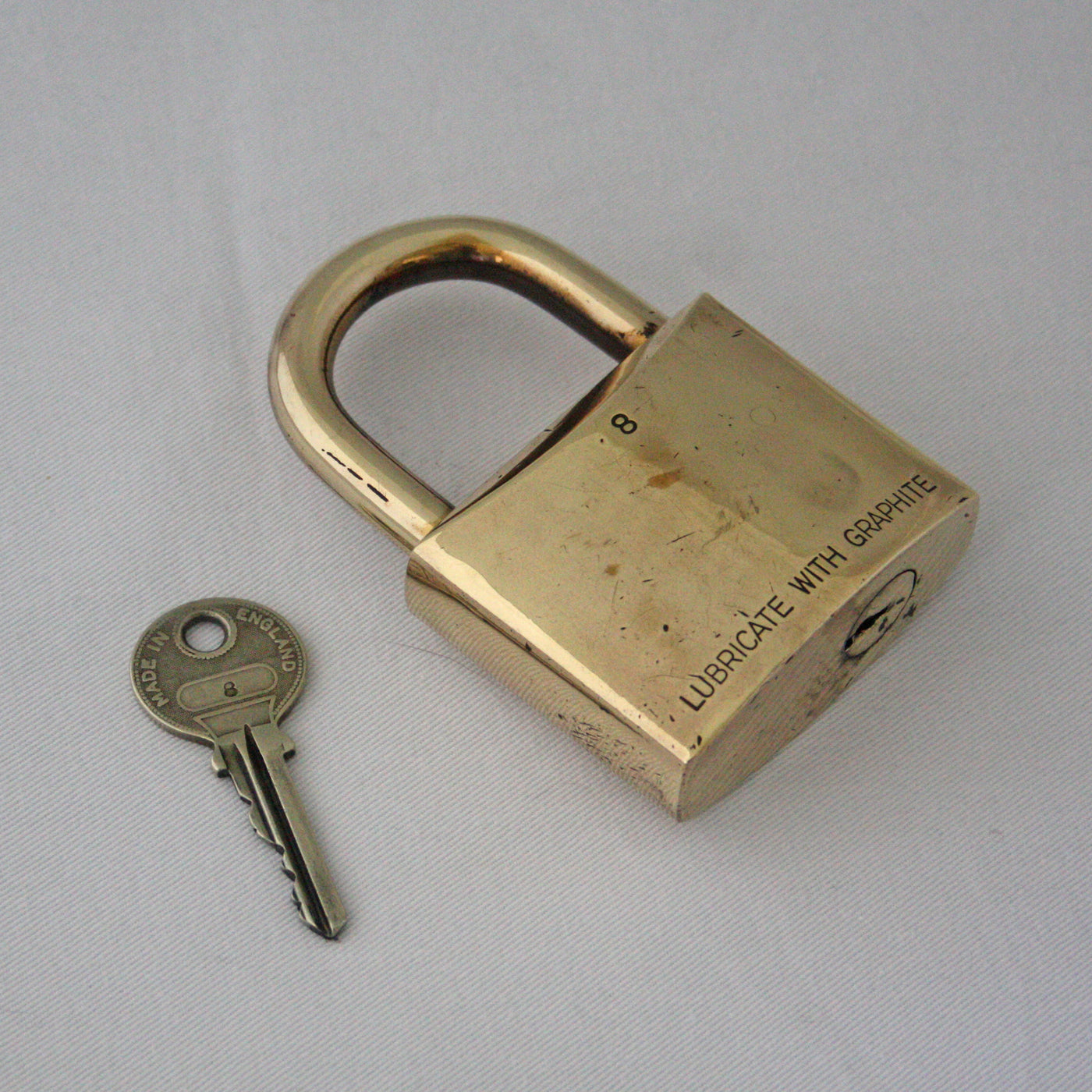 Mid Century Brass Union Padlock | Architectural Decor