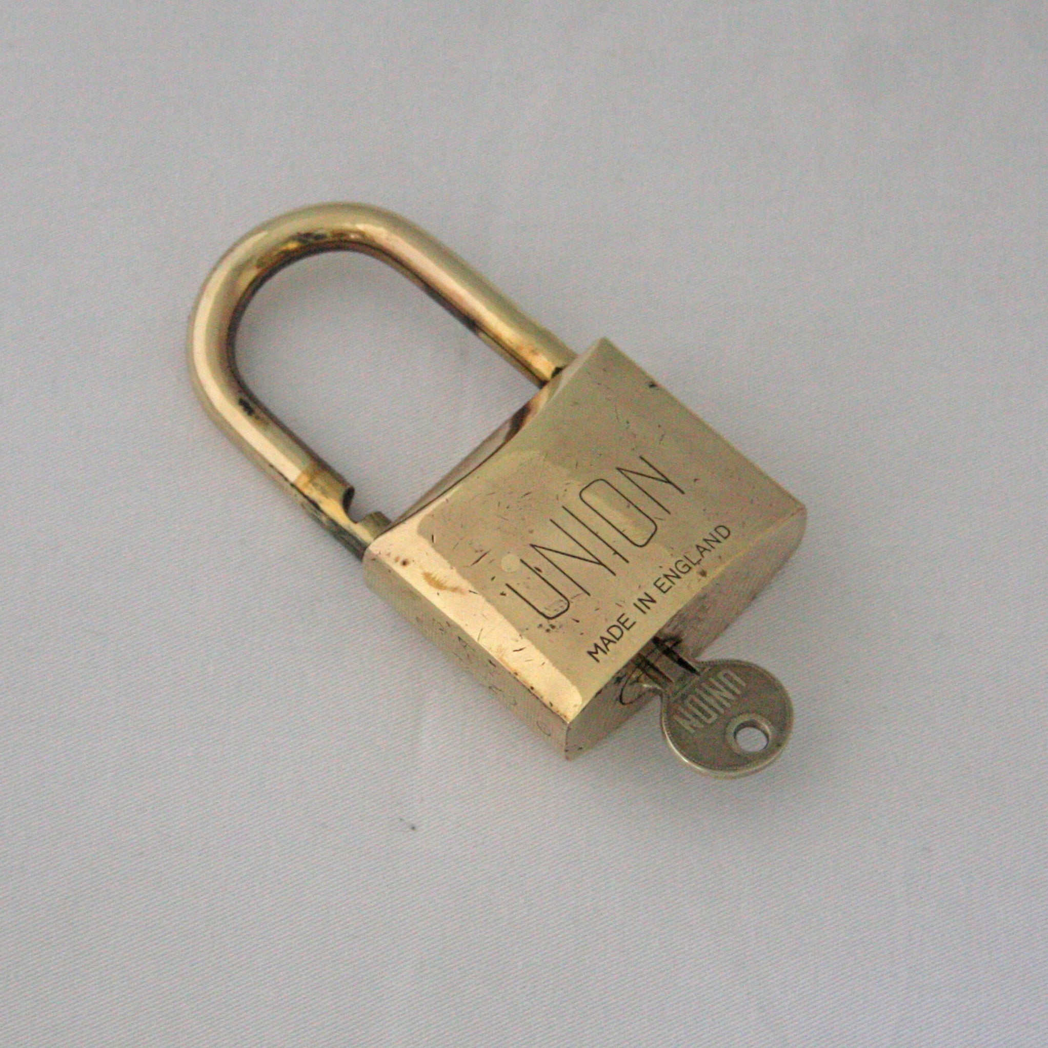 Mid Century Brass Union Padlock | Architectural Decor