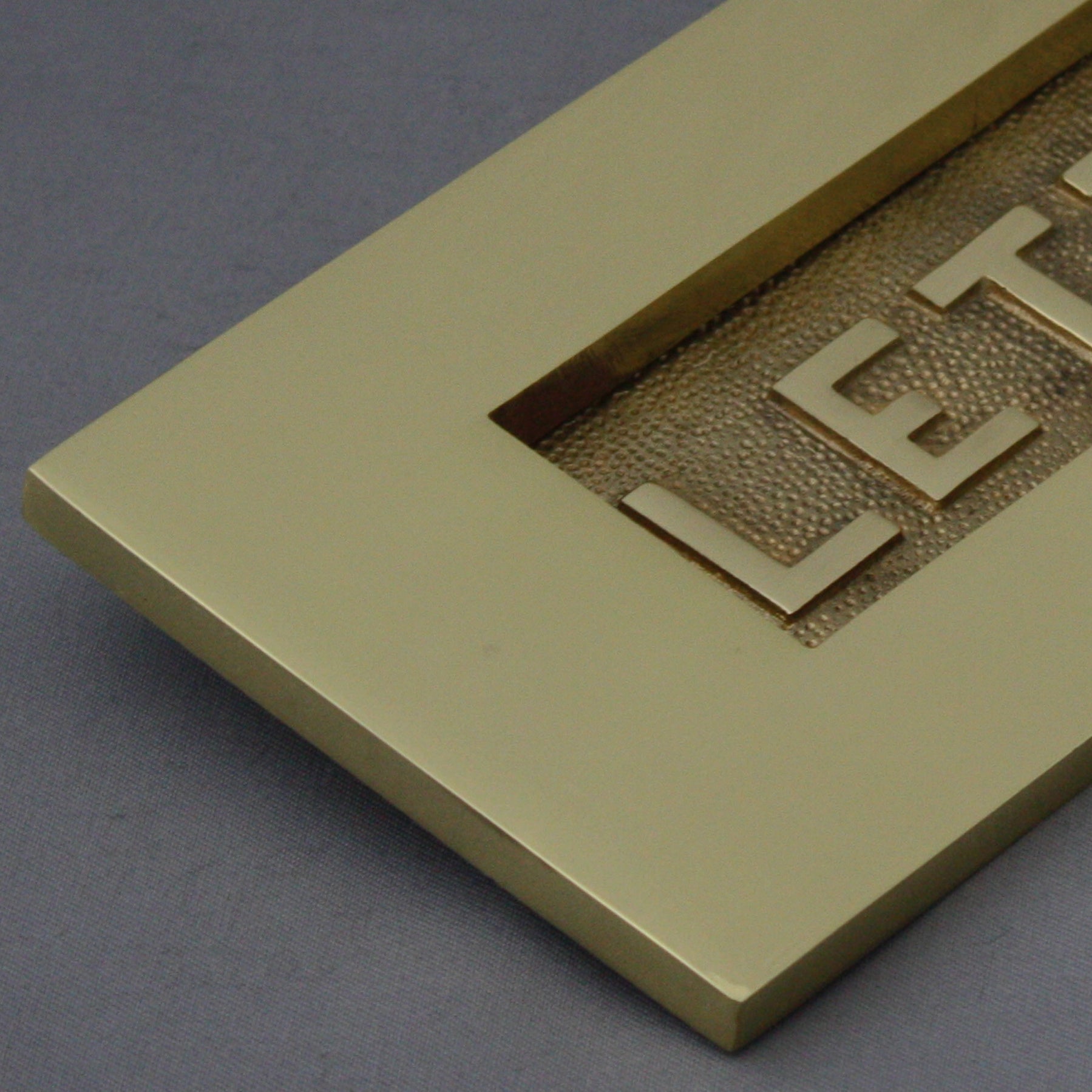 Victorian Brass Letters Letterbox | Architectural Decor