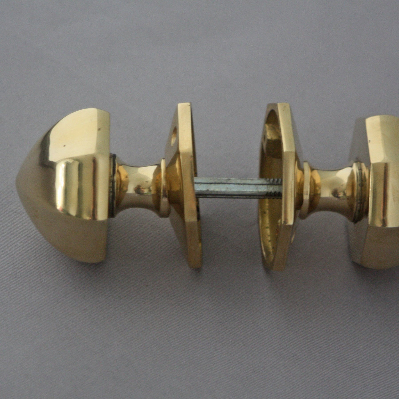 Victorian Period Octagonal Brass Door Knobs | Architectural Decor