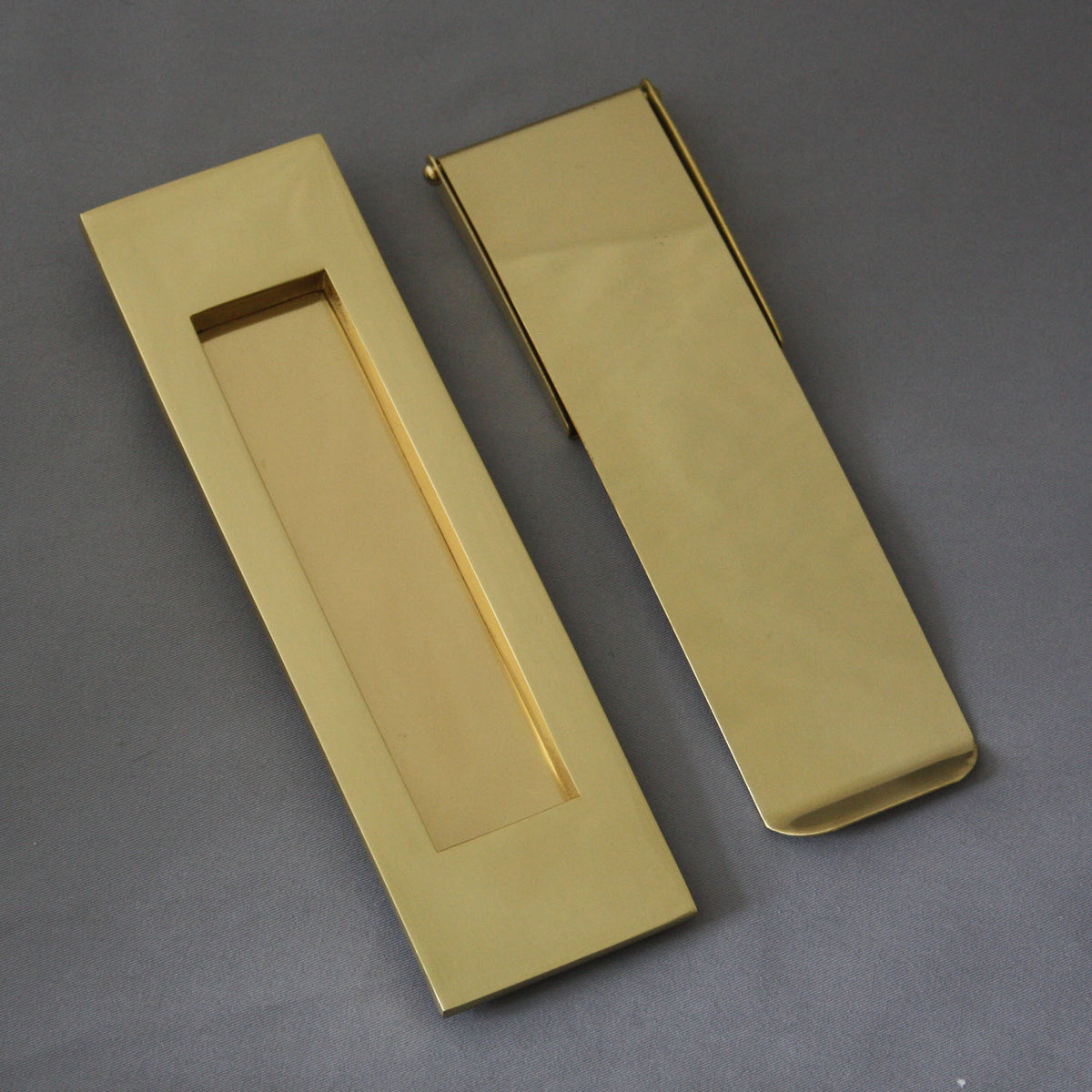 Vertical Brass Letterbox and Tidy | Architectural Decor