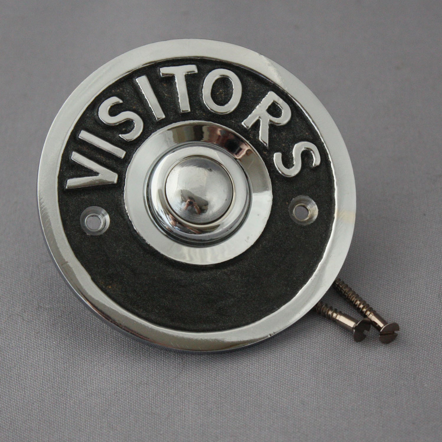 Chrome 'Visitors' Electric Bell | Architectural Decor