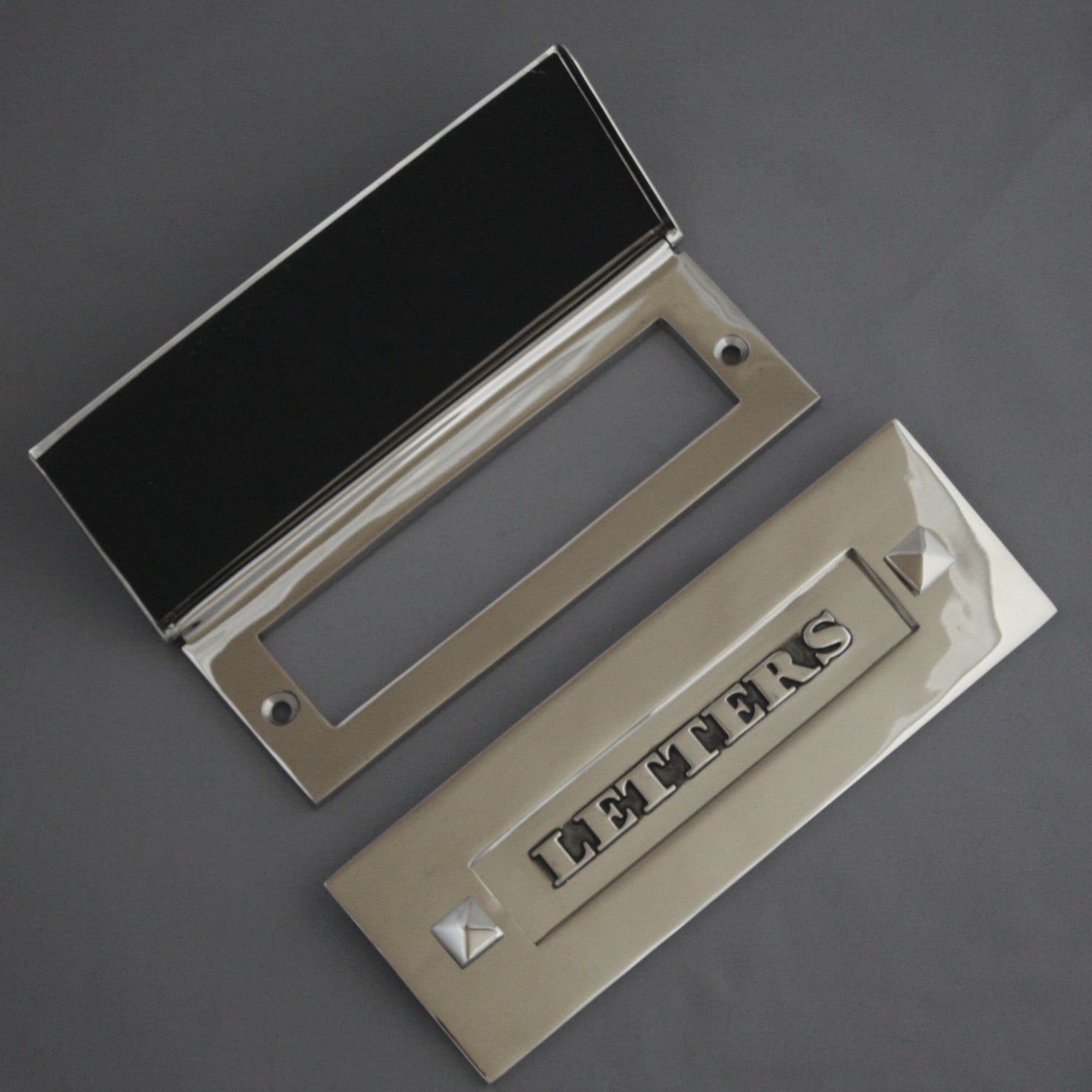 Victorian Nickel Letterbox & Tidy | Architectural Decor