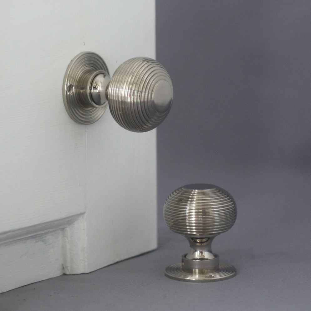 Nickel Beehive Door Knobs | Architectural Decor